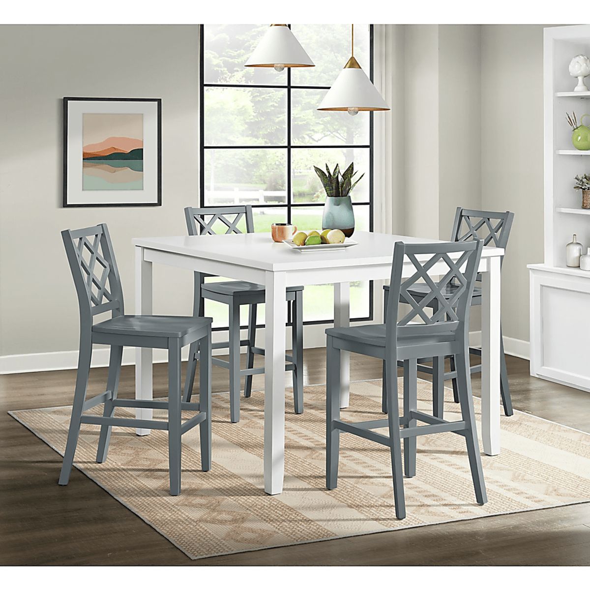 Ikenna Gray Barstool, Set Of 2 | Rooms to Go