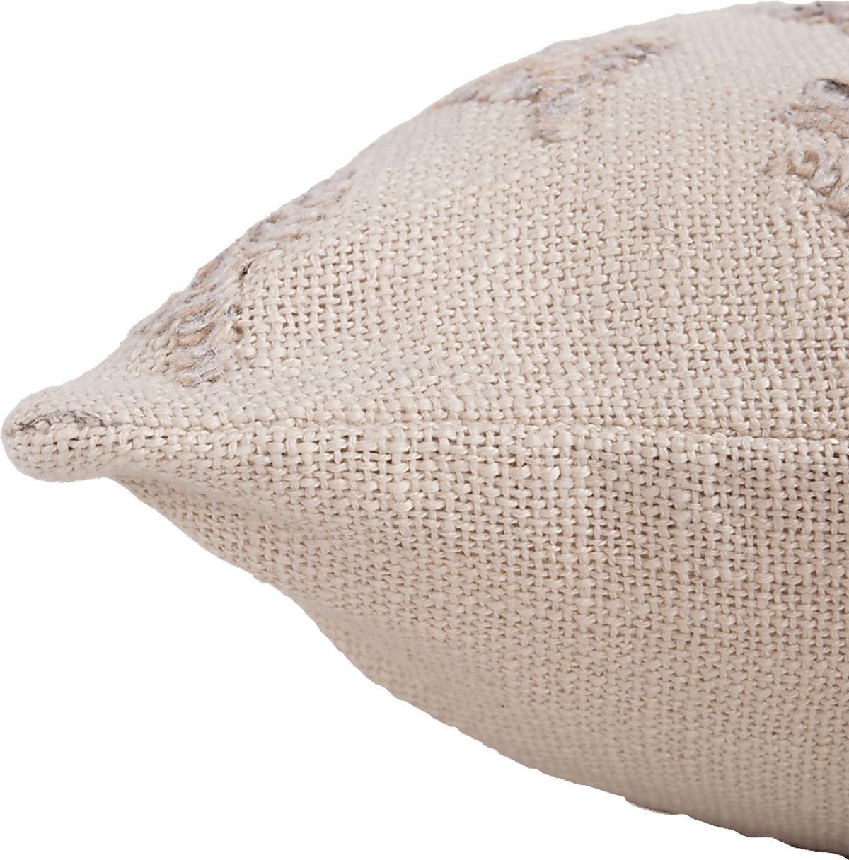 Ilme Natural Beige,White Outdoor Accent Pillow | Rooms to Go