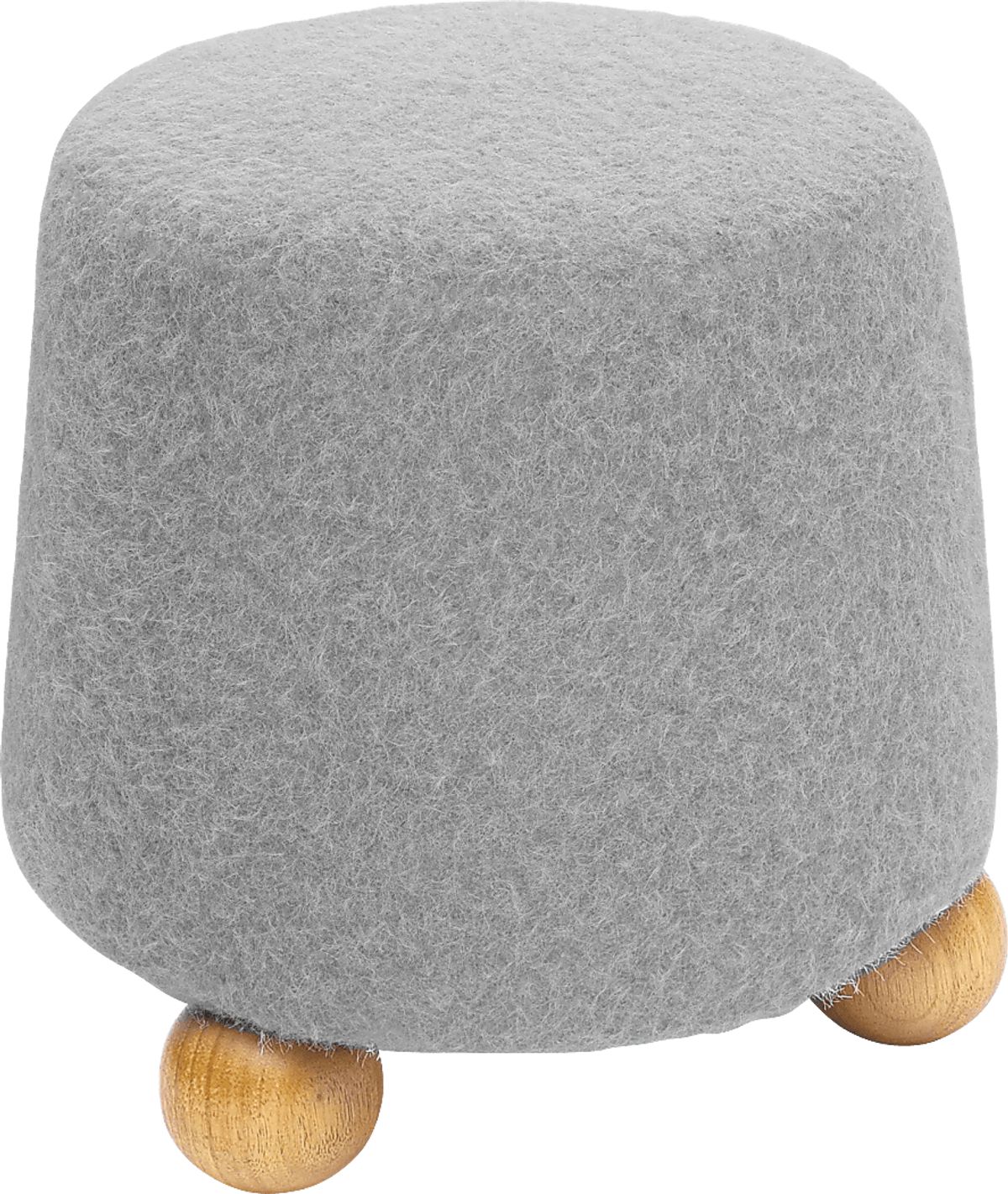 Innitou II Gray Polyester Fabric Small Ottoman | Rooms to Go