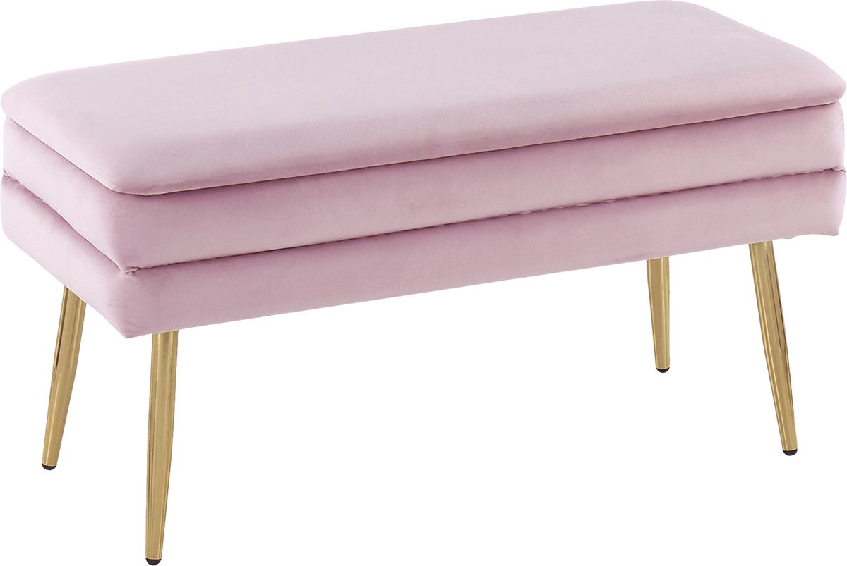 Interlaken Blush Beige Accent Bench | Rooms to Go