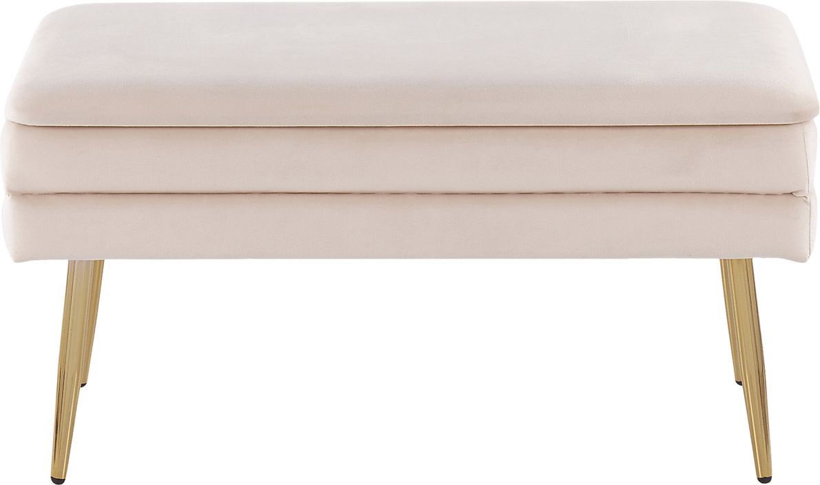 Interlaken Cream Accent Bench - Rooms To Go