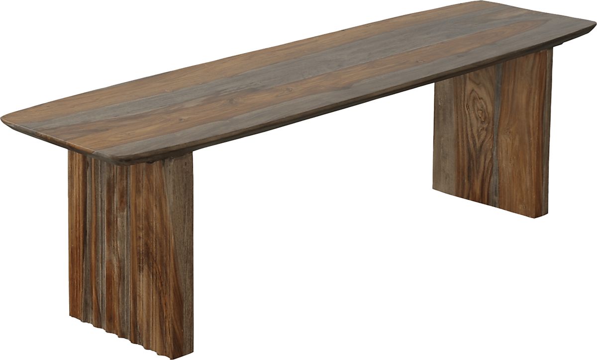 Inzer Brown Dark Wood Bench | Rooms to Go
