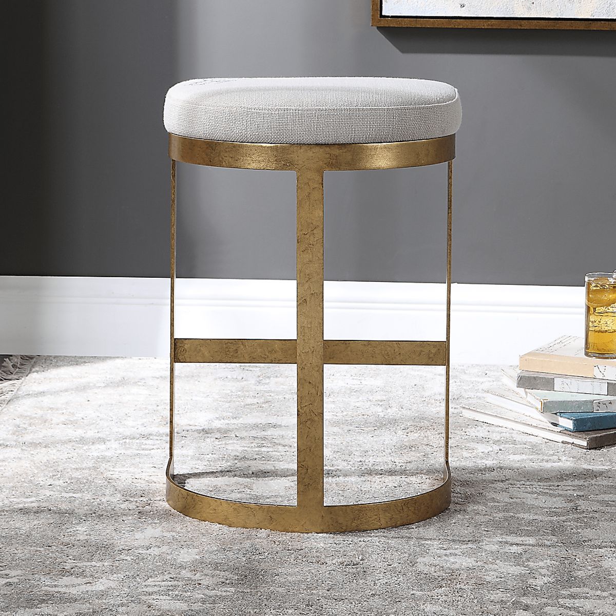 Iredell Gold Colors,Metal Counter Stool | Rooms to Go