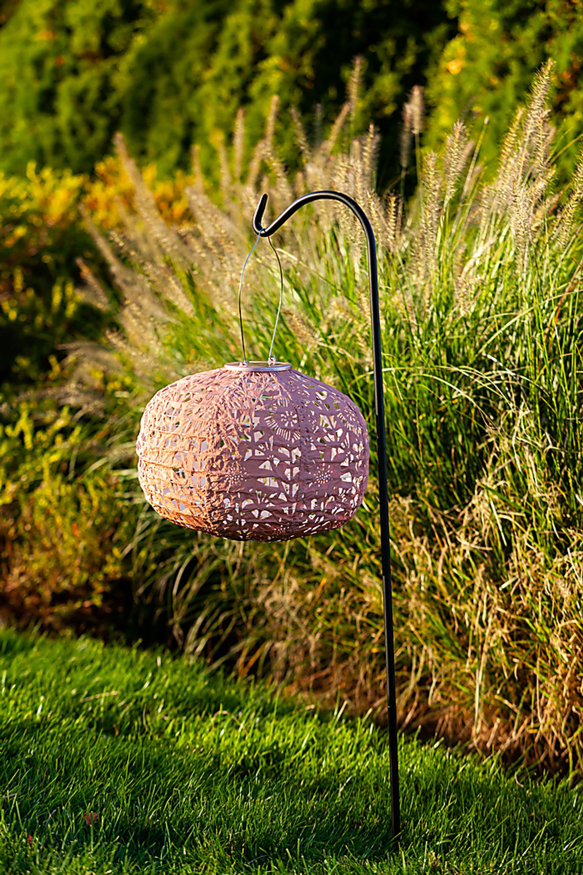 Irian Island Clay Orange Outdoor Lantern | Rooms to Go