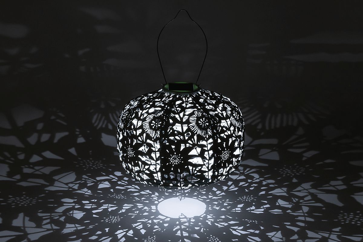 Irian Island Sage Green Outdoor Lantern | Rooms to Go
