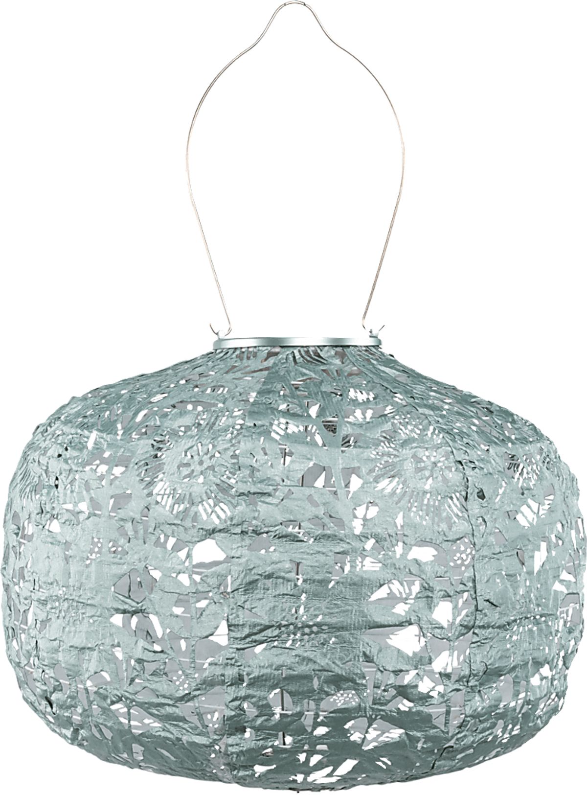 Irian Island Sage Green Outdoor Lantern | Rooms to Go