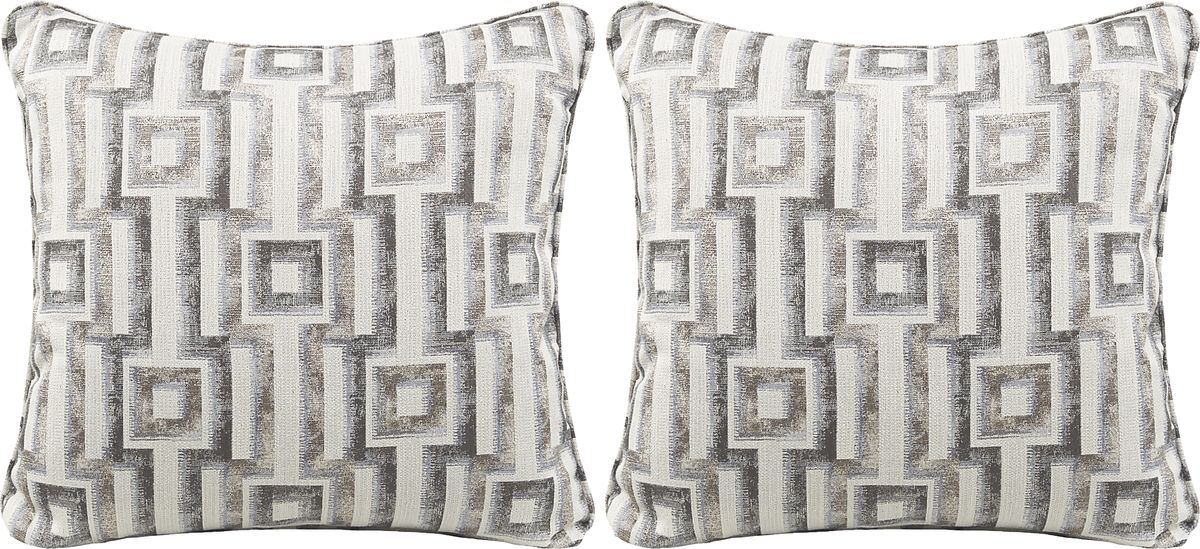 Hera Stone Beige Set Of 2 Accent Pillows | Rooms to Go
