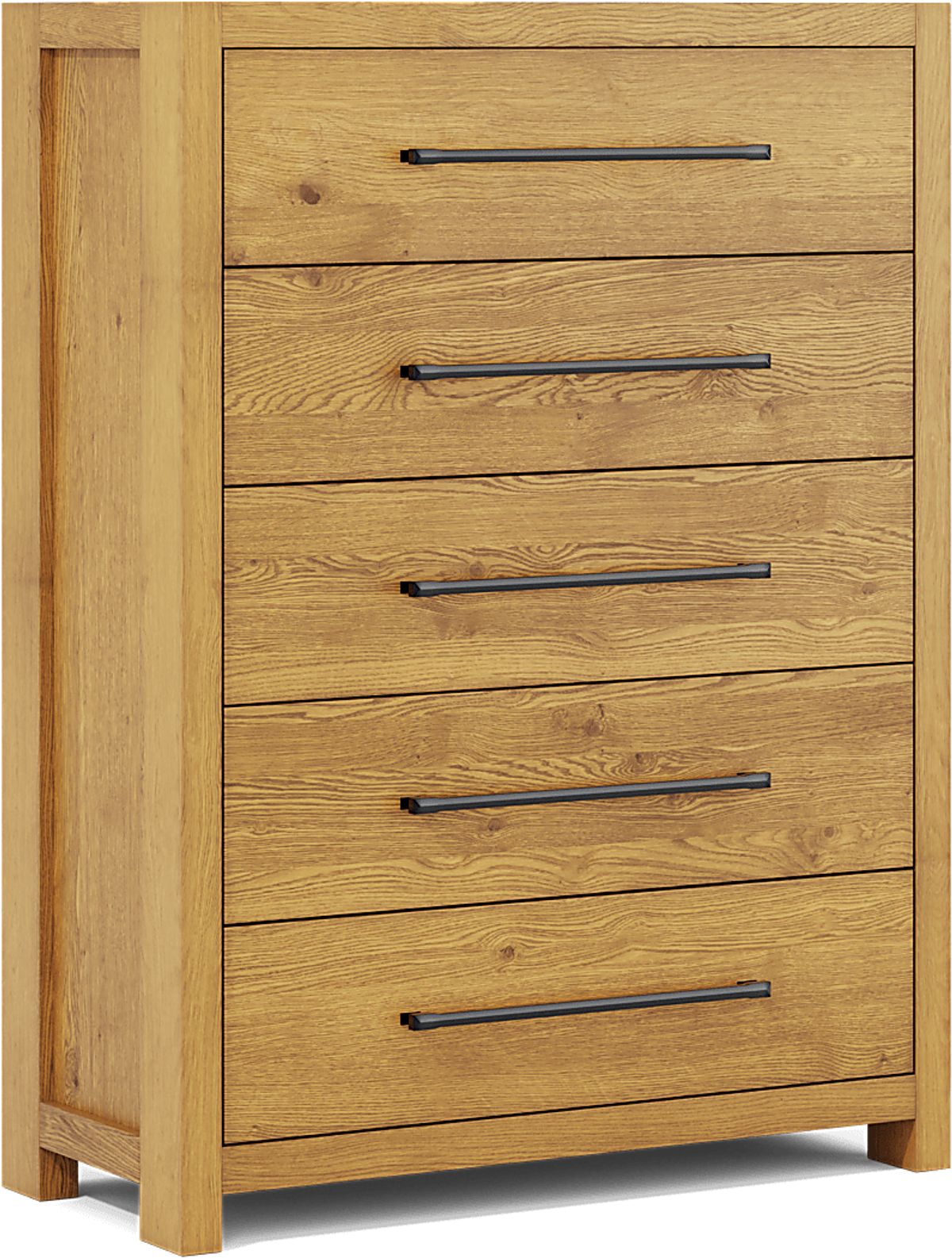 Ithaca Natural Light Wood 5 Drawer Chest | Rooms to Go