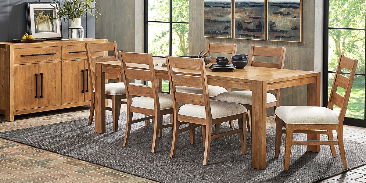 Ithaca Natural Light Wood Dining Table | Rooms to Go