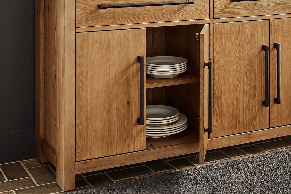 Ithaca Natural Light Wood Server | Rooms to Go