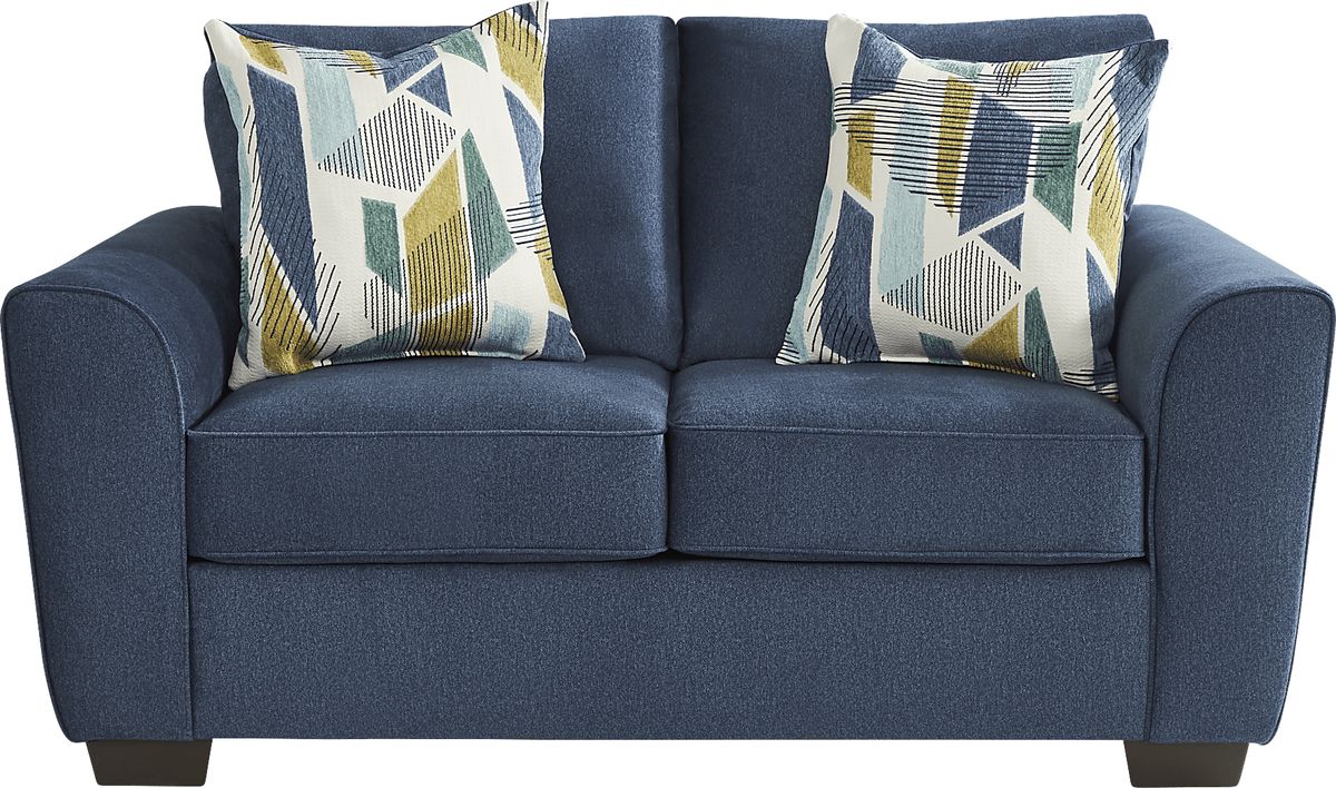 Jackson 2 Pc Blue Woven Living Room Set With Sofa, Loveseat | Rooms to Go