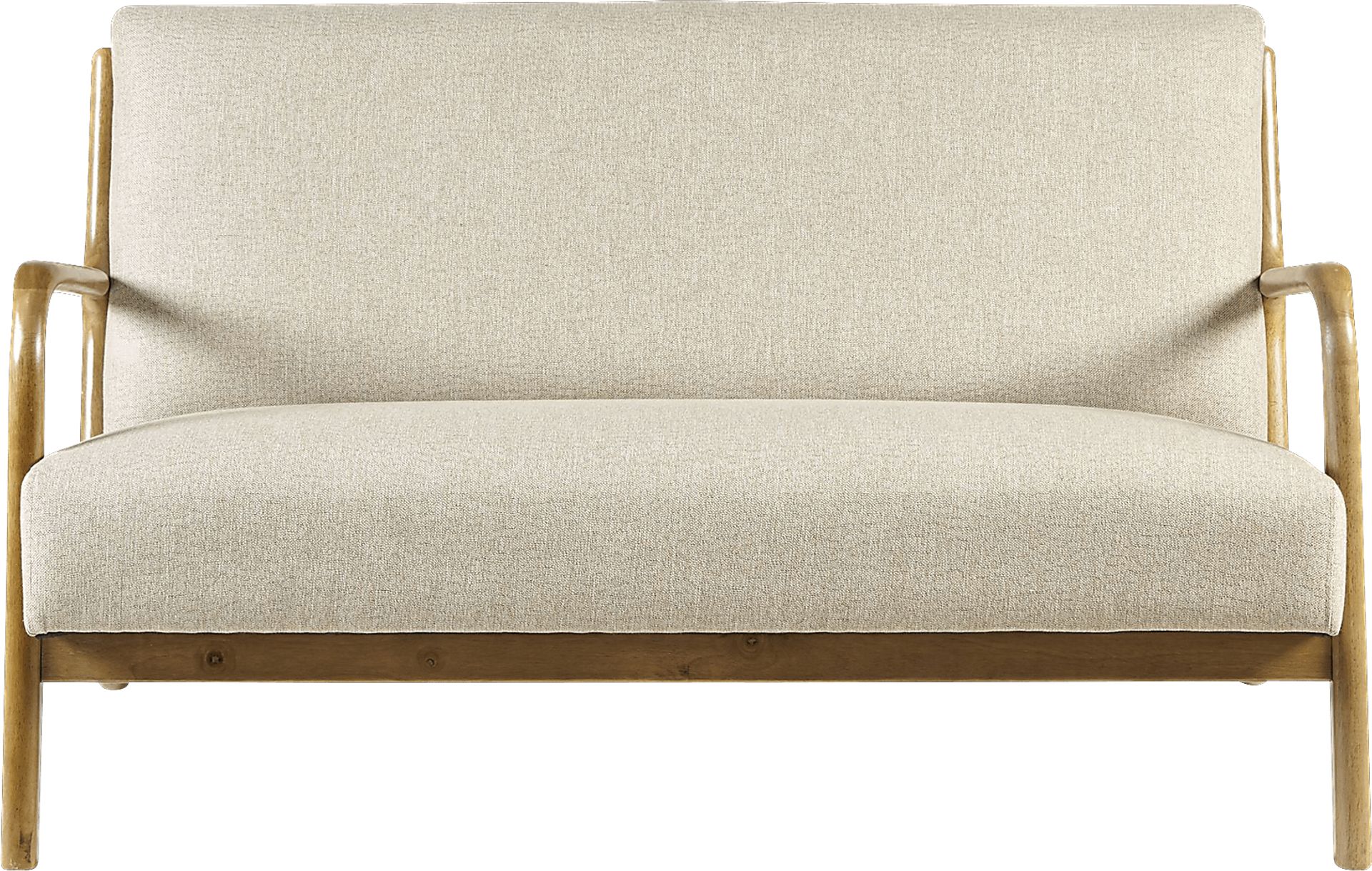 Jaired Cream Beige Polyester Fabric Settee | Rooms to Go