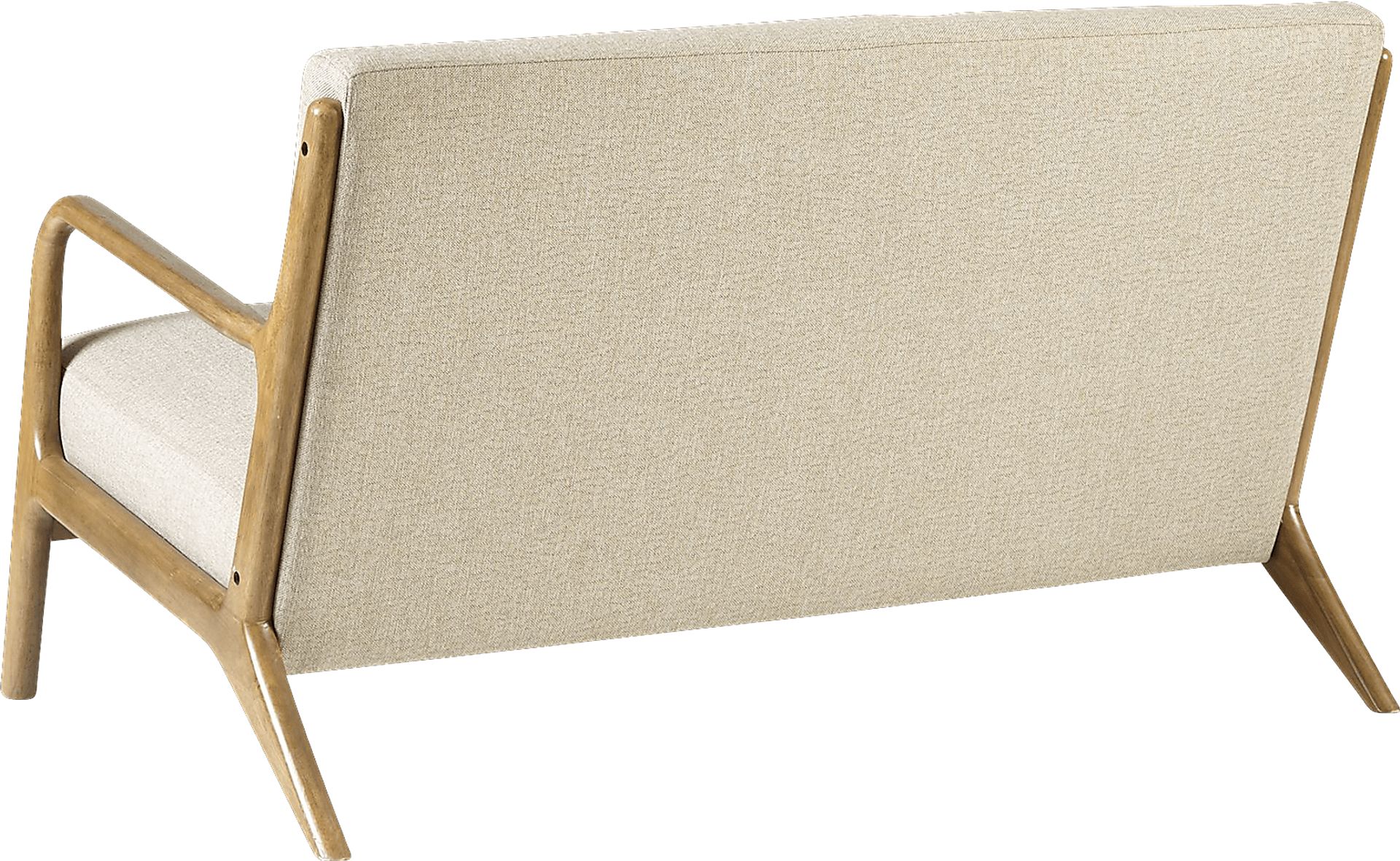 Jaired Cream Beige Polyester Fabric Settee | Rooms to Go