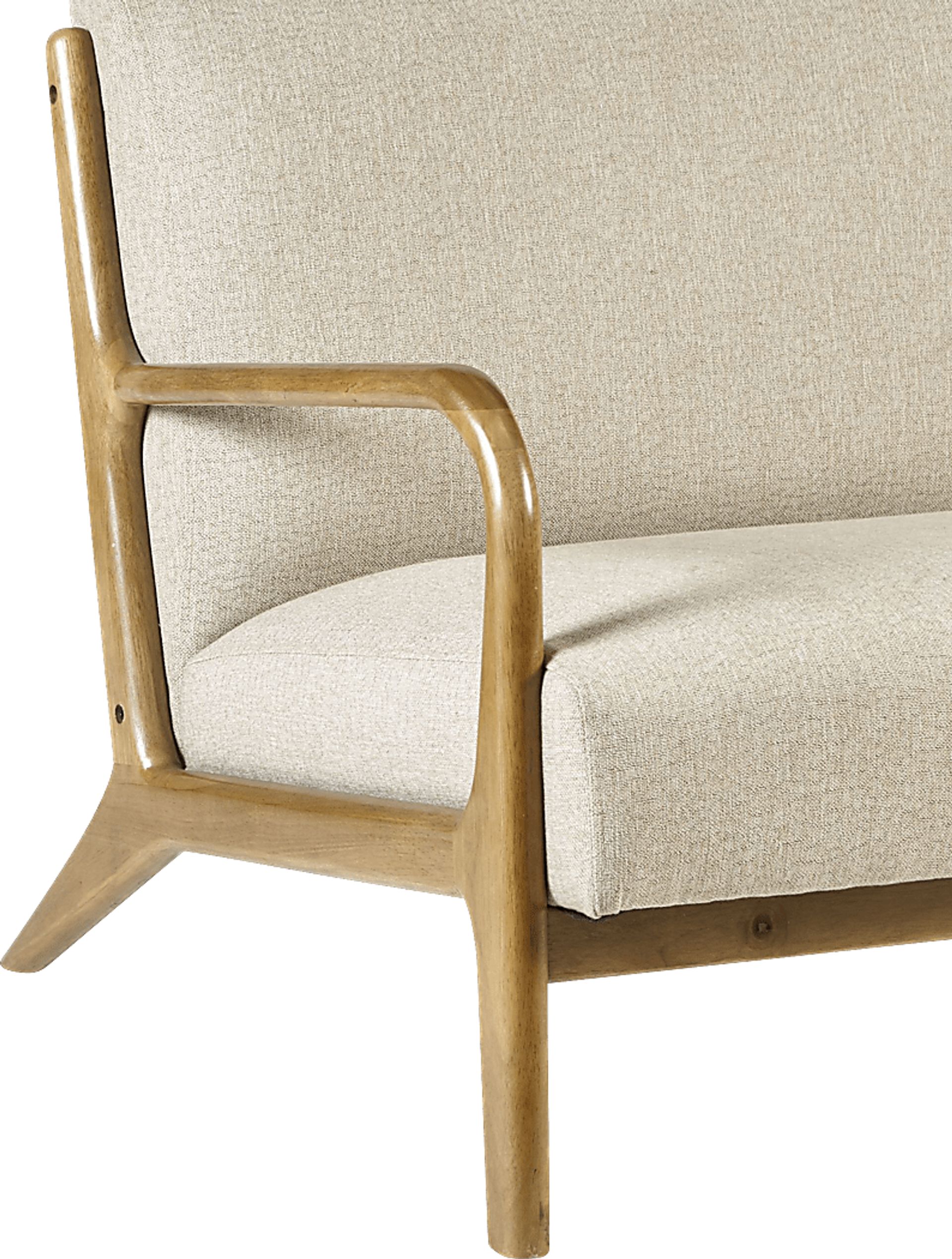 Jaired Cream Beige Polyester Fabric Settee | Rooms to Go