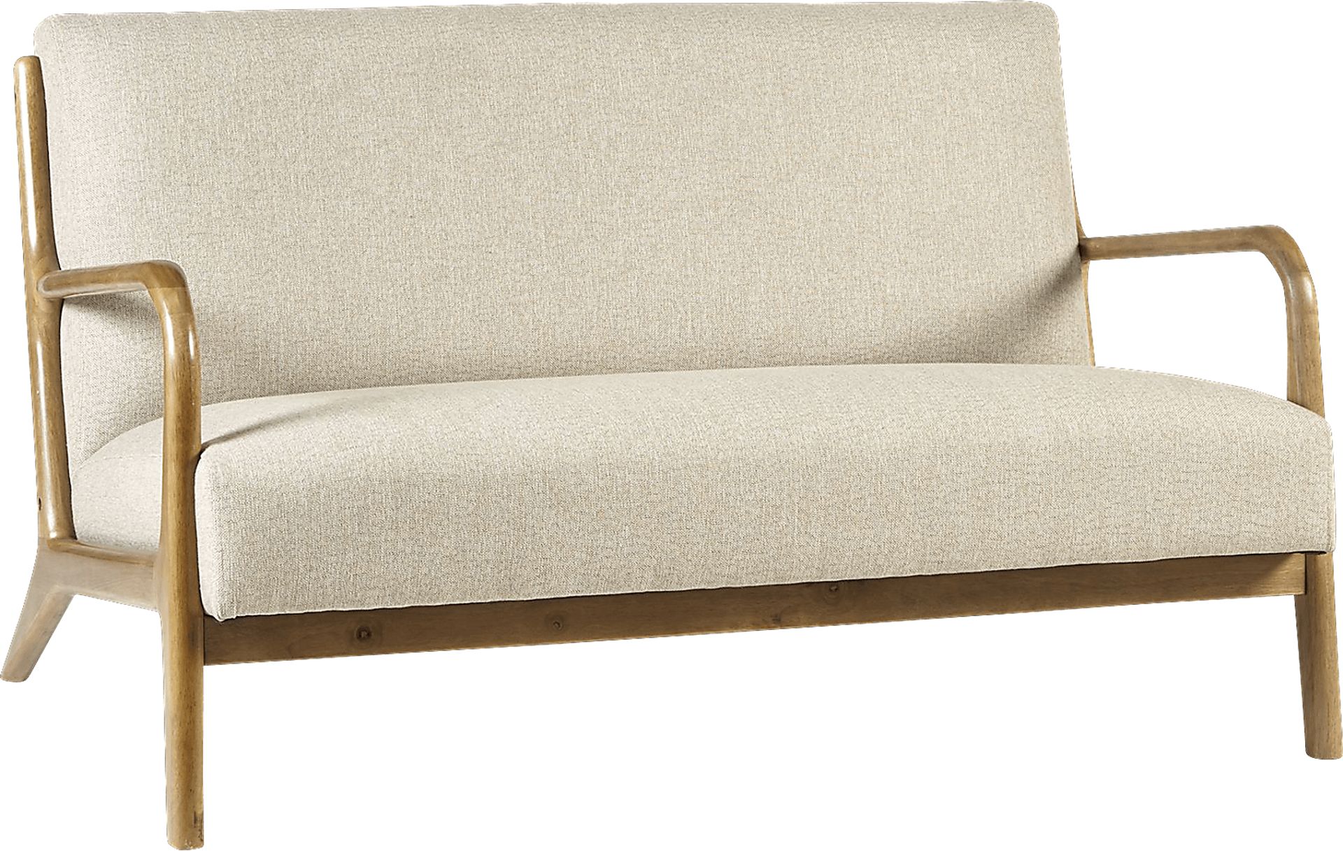 Jaired Cream Beige Polyester Fabric Settee | Rooms to Go