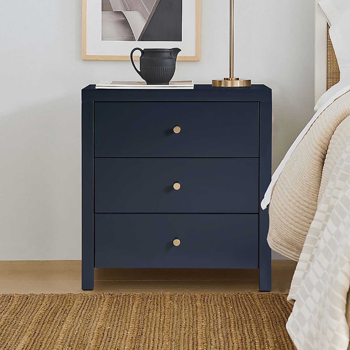 Jamaad Blue Nightstand | Rooms to Go