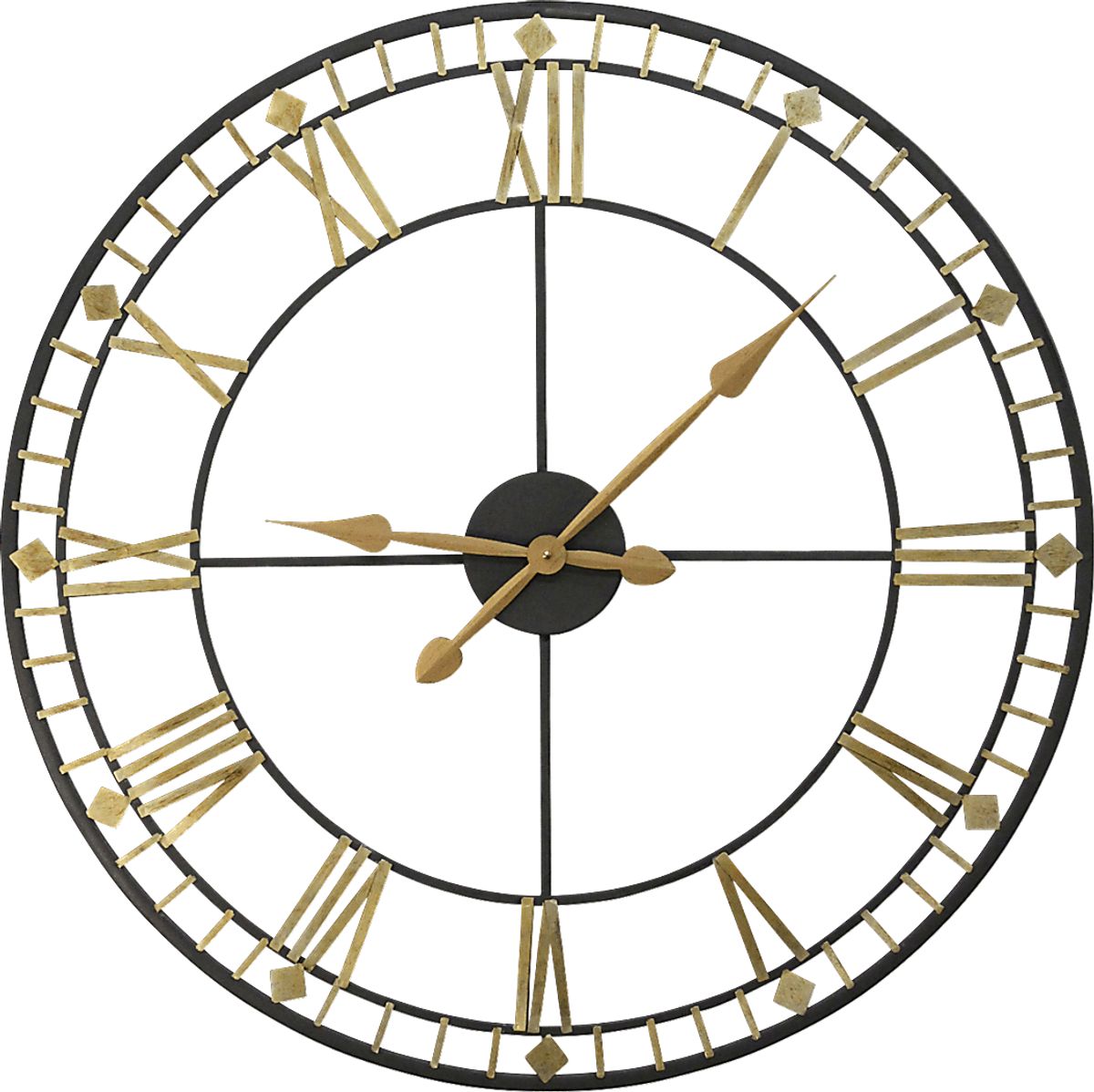 Jamen Gold Colors,Metal Clock | Rooms to Go