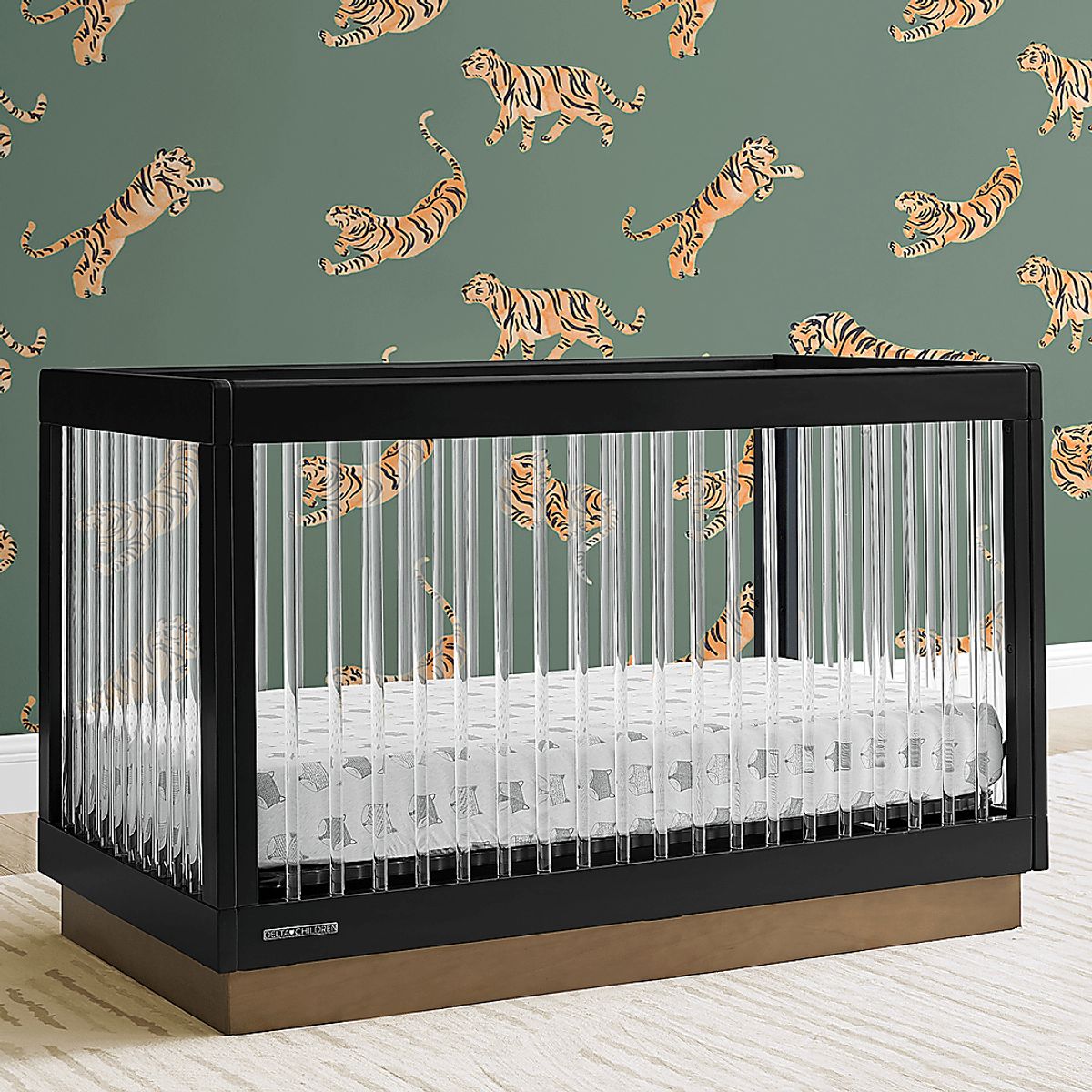 Delta Children James Midnight Gray Crib | Rooms to Go