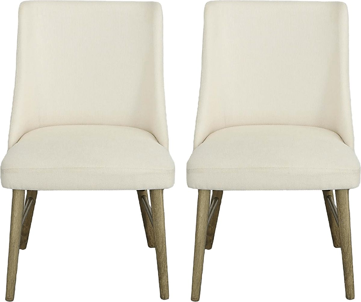 Jandell Beige Polyester Fabric Dining Chair, Set Of 2 | Rooms to Go