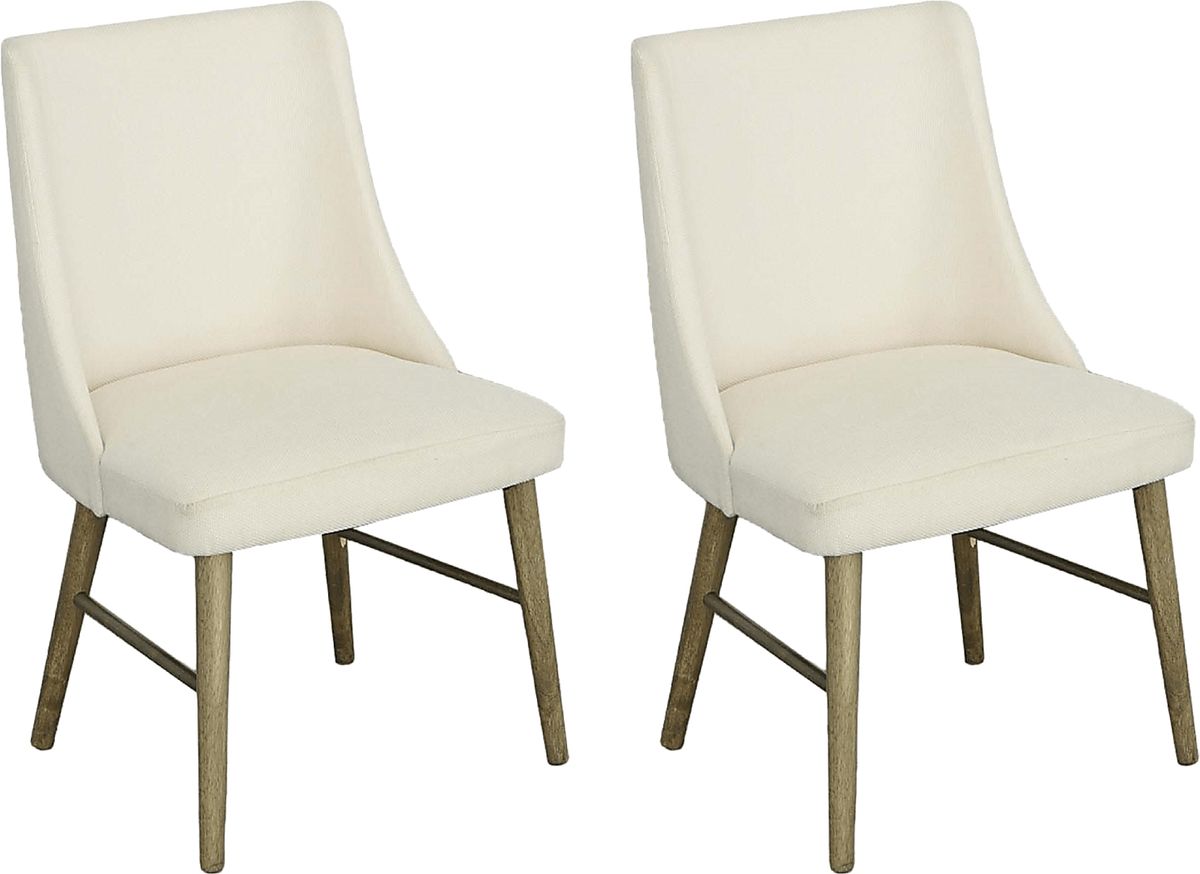 Jandell Beige Polyester Fabric Dining Chair, Set Of 2 | Rooms to Go