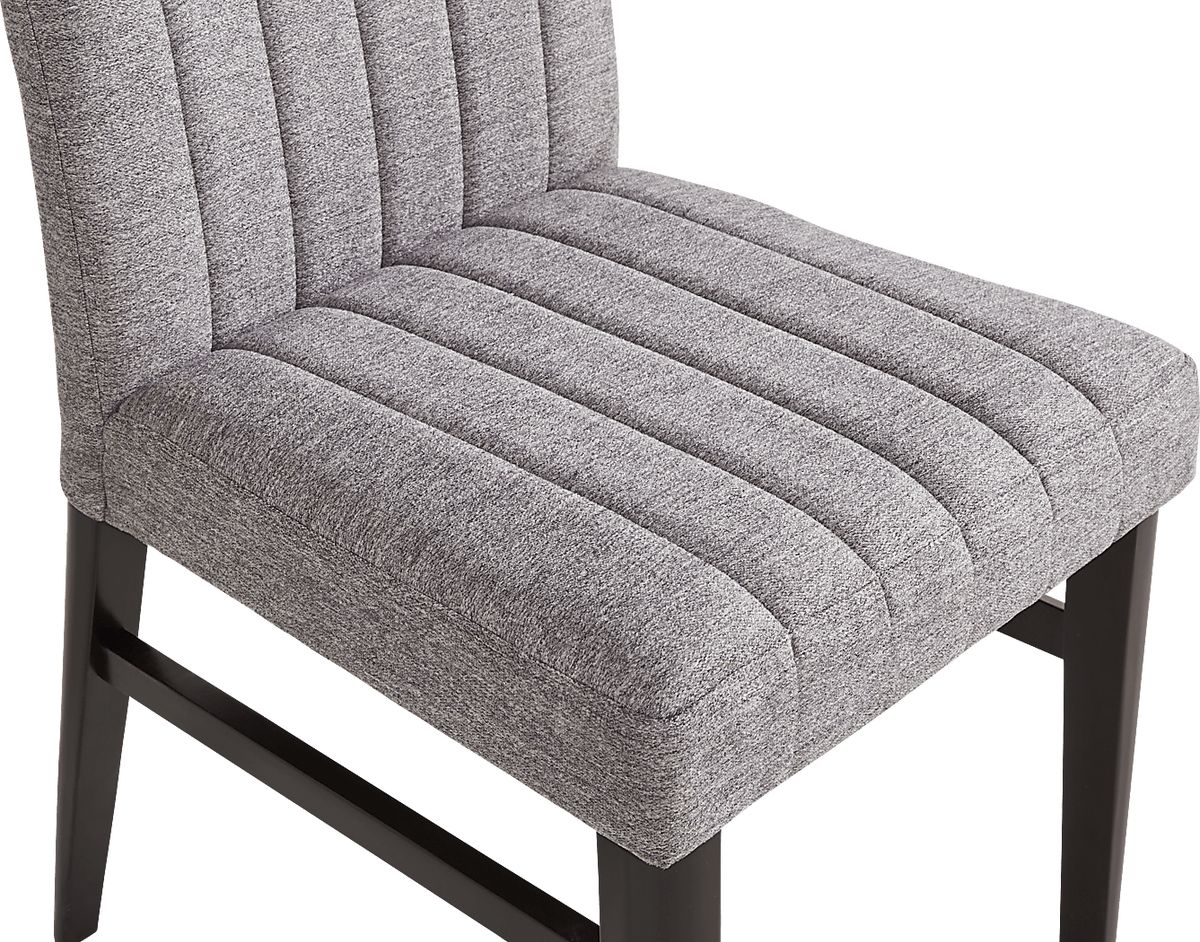 Jarvis 5 Pc White Colors,White Gray Polyester Fabric Dining Room Set ...