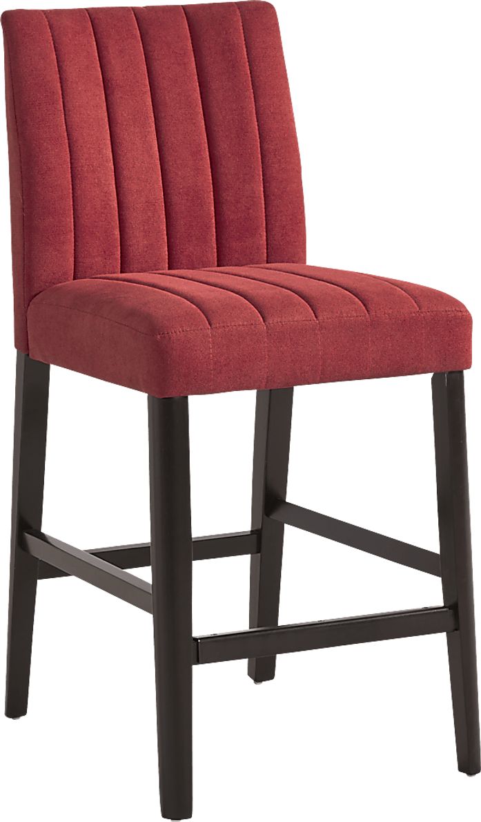 Jarvis Red Polyester Fabric Stool - Rooms To Go