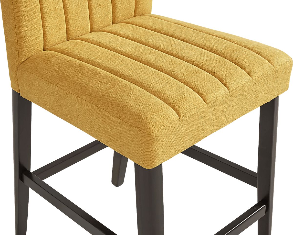 Jarvis 5 Pc Black Black,Colors Yellow Polyester Fabric Dining Room Set ...