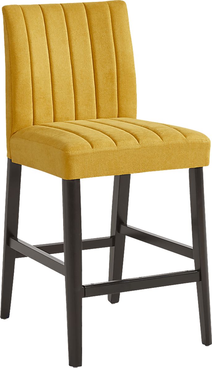 Jarvis Yellow Polyester Fabric Stool - Rooms To Go