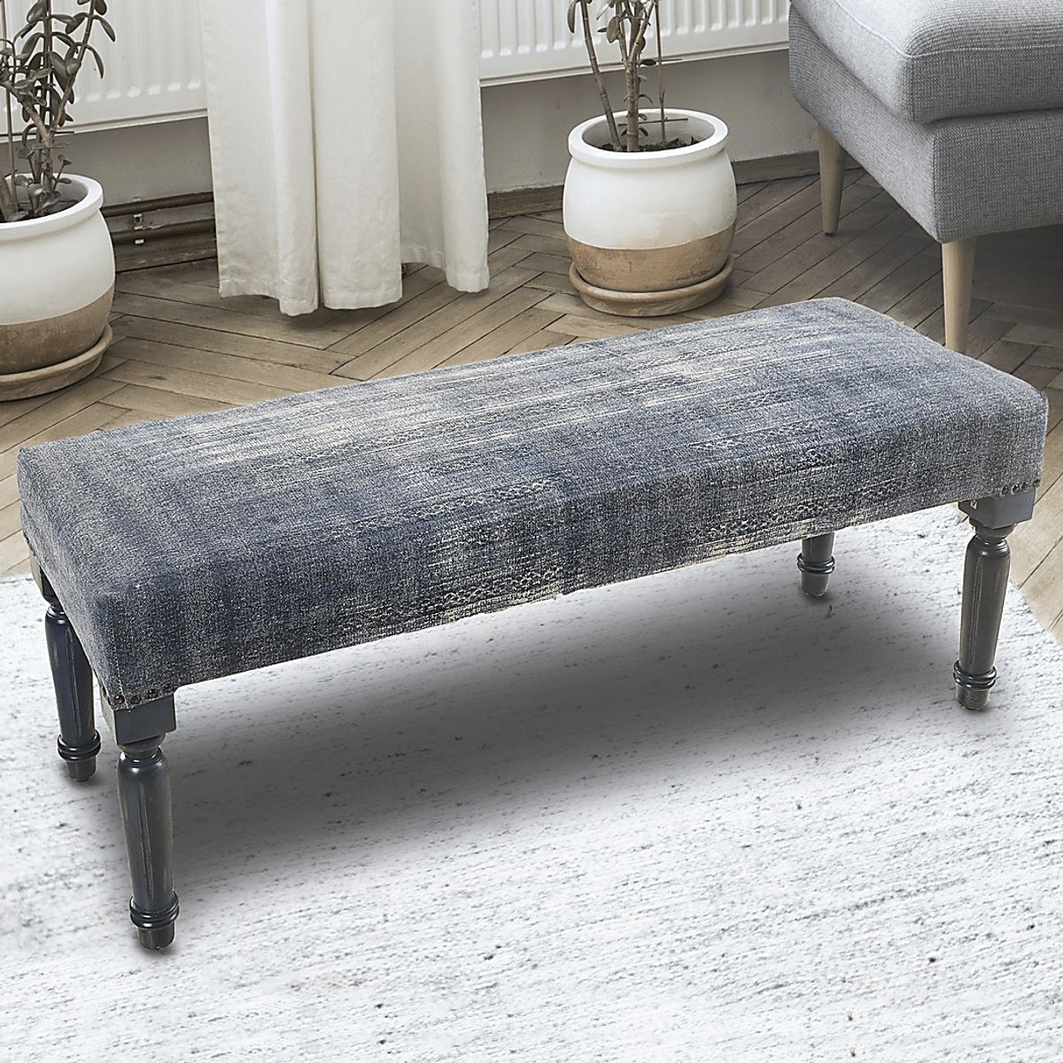 Jastira Blue Bench | Rooms to Go