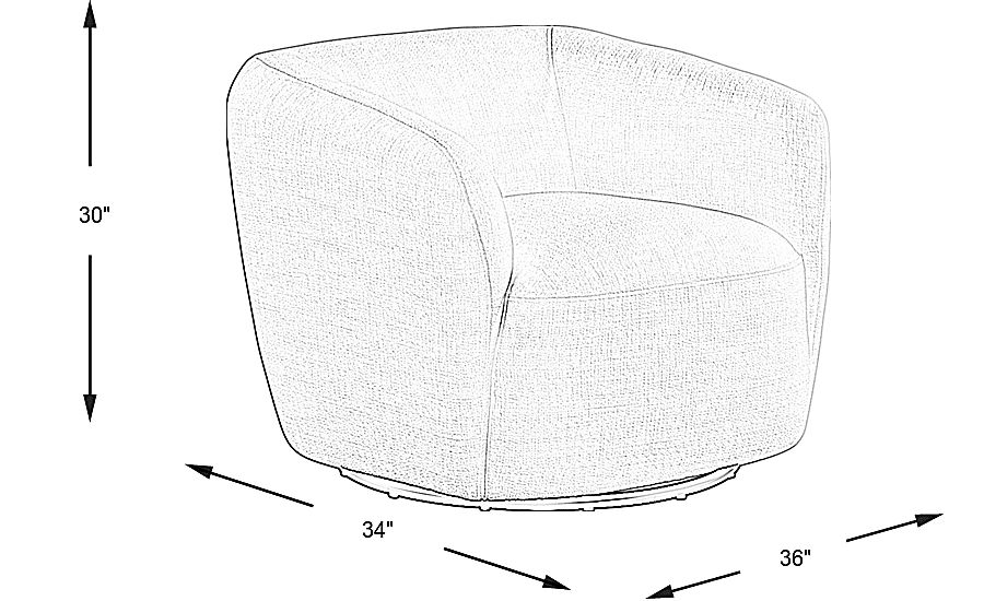 Jaxson Cloud Swivel Chair - Rooms To Go