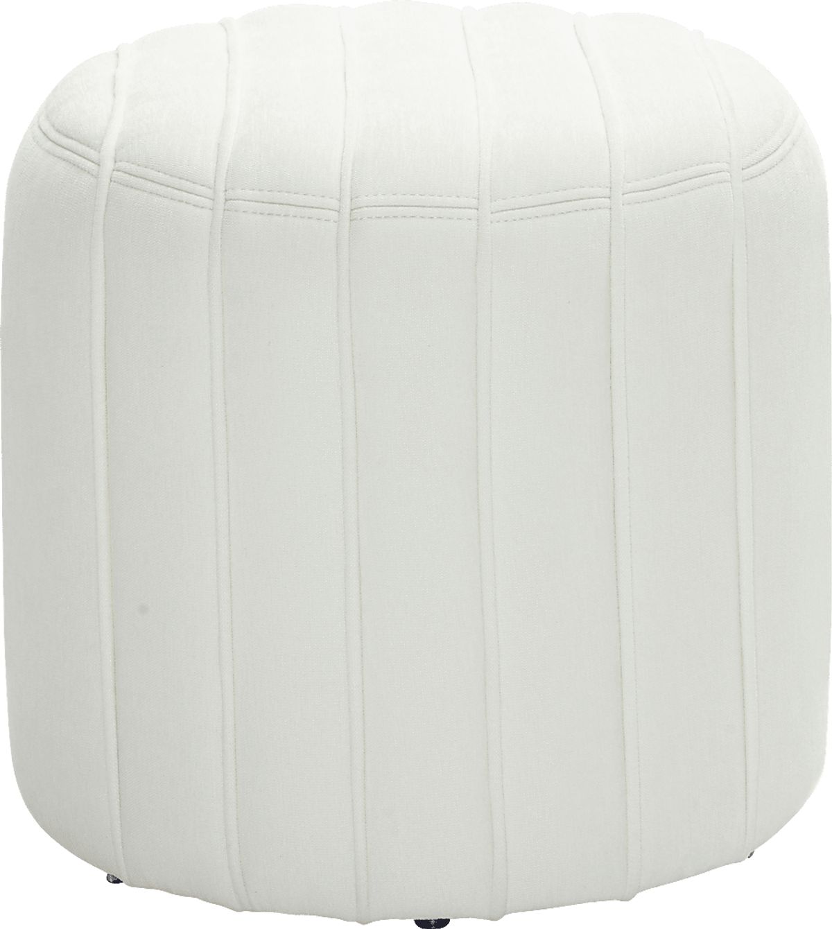 Jaycin Cream Beige Chenille Fabric Ottoman | Rooms to Go