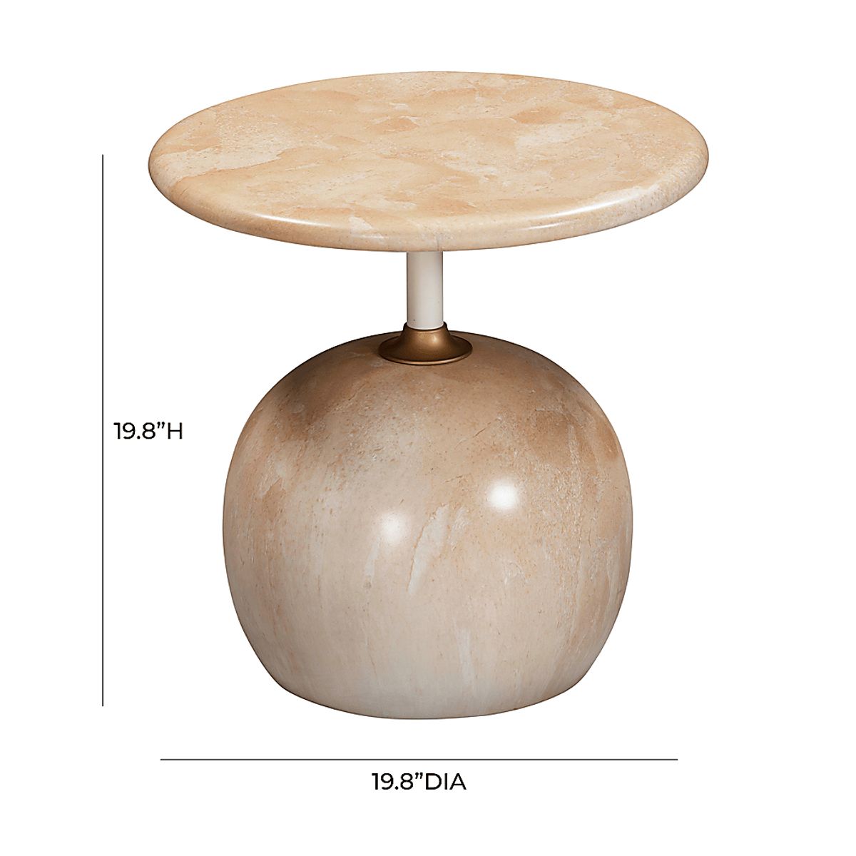 Jeffersonian Beige Accent Table | Rooms to Go