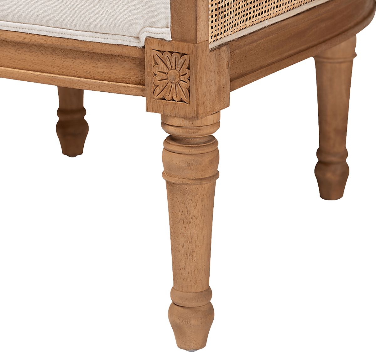 Jenness Oak Brown Polyester Fabric Accent Chair | Rooms to Go
