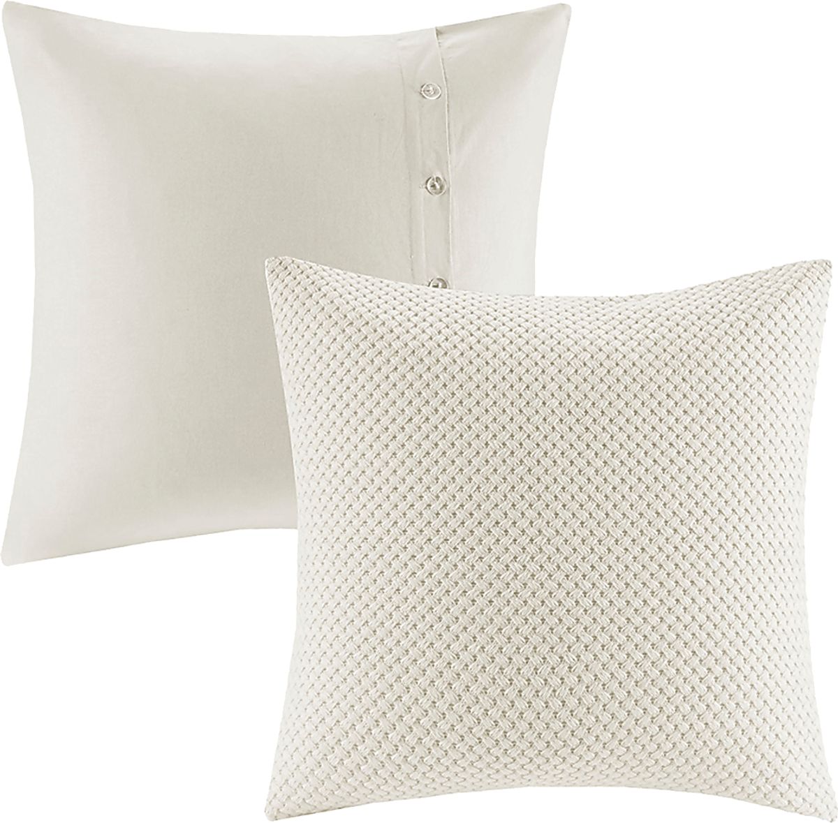 Jennix Ivory Beige Queen Comforter Set | Rooms to Go