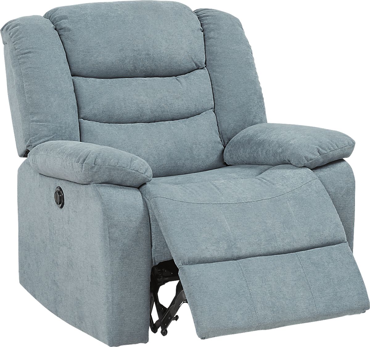Jensen Beach Blue Polyester Fabric Power Recliner | Rooms to Go