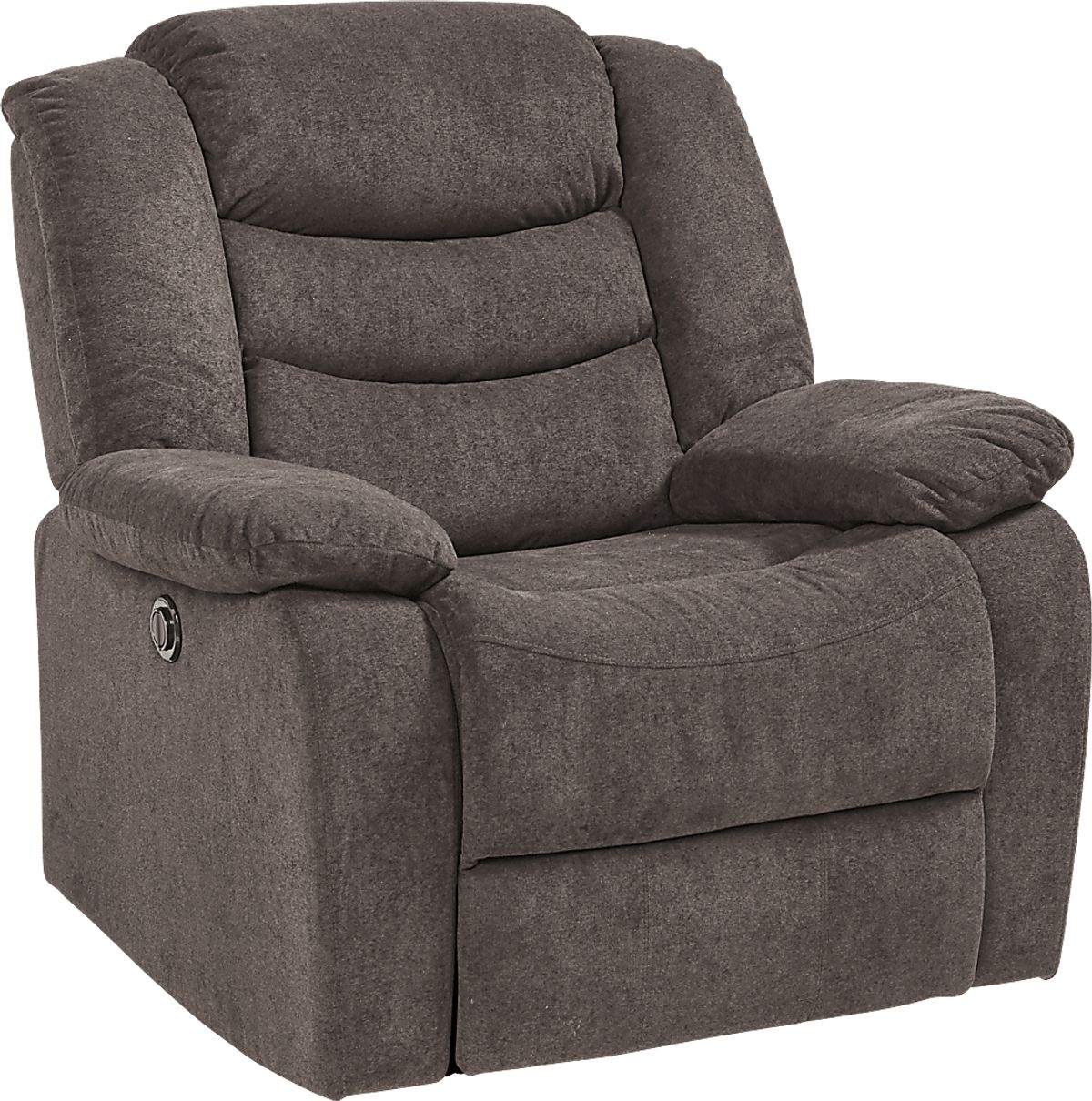 Jensen Beach Chocolate Brown Polyester Fabric Power Recliner | Rooms to Go