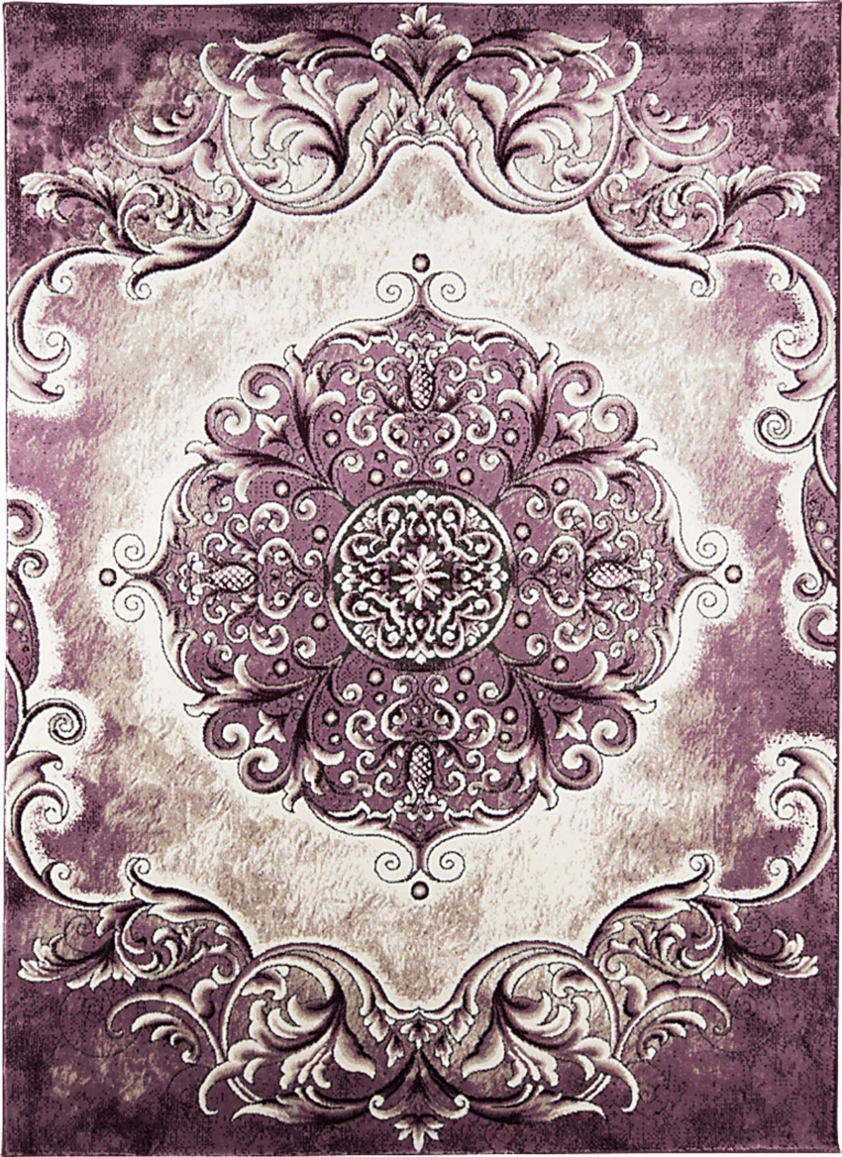 Jileen Purple Red Rug - Rooms To Go
