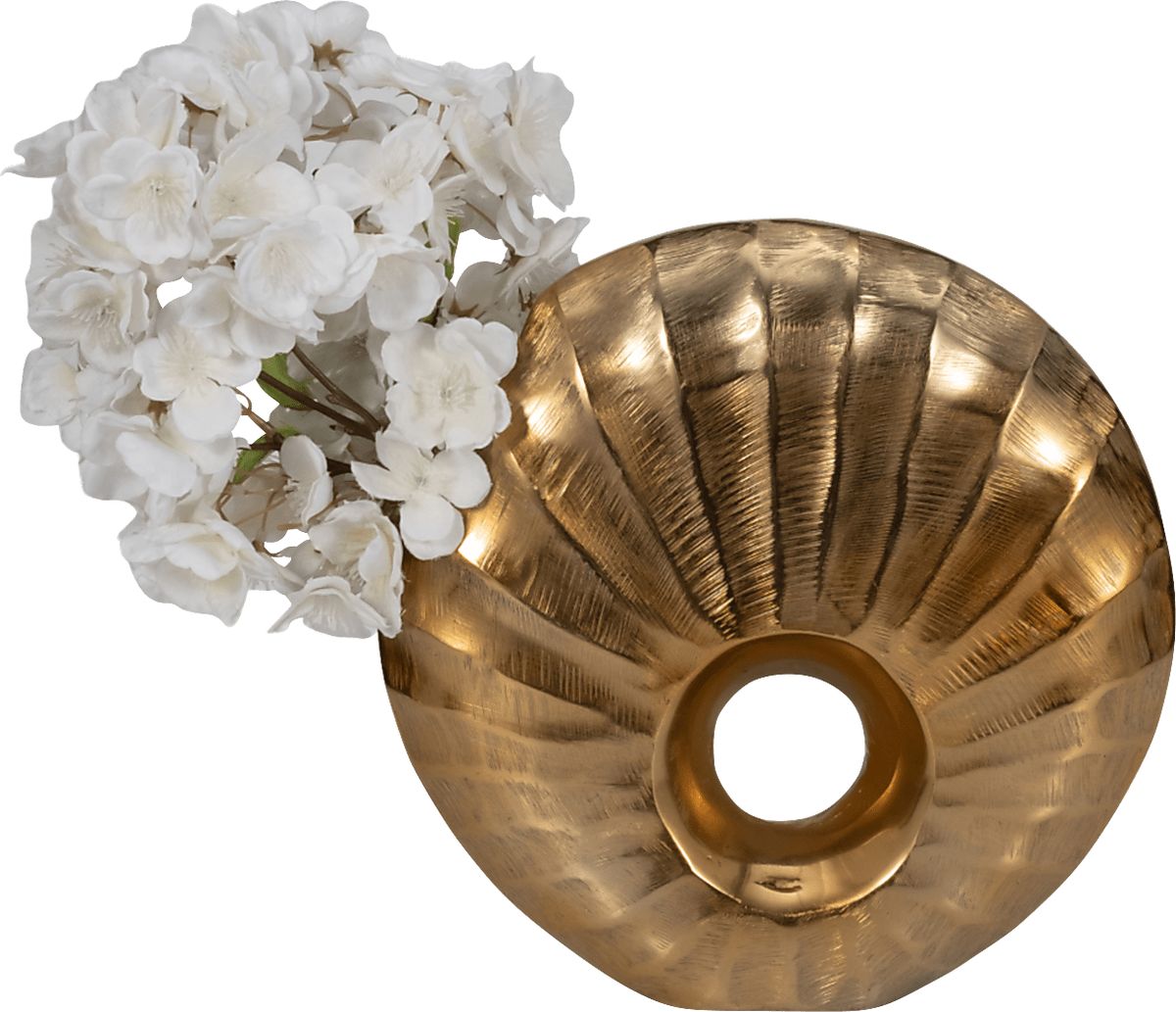 Jimboa Gold Yellow Vase | Rooms to Go