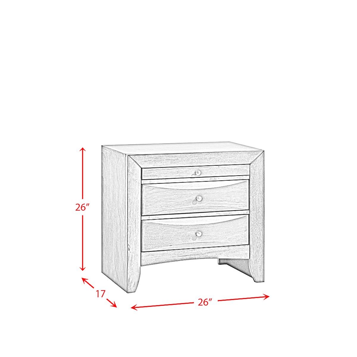 Jimspaces Gray Nightstand | Rooms to Go