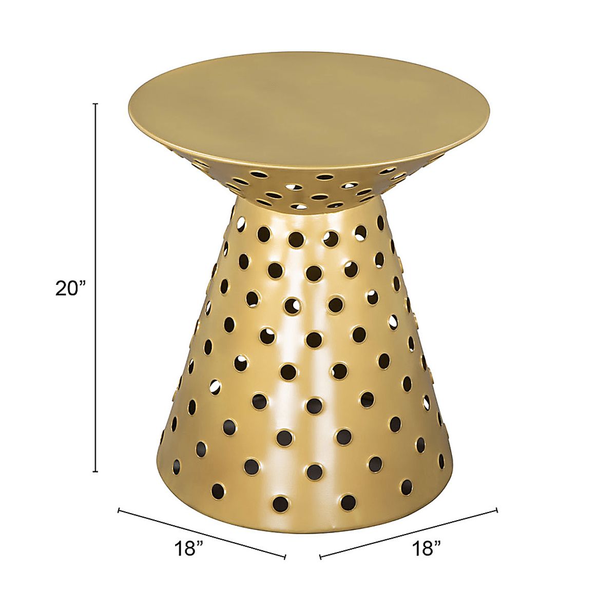 Joham Gold Colors,Metal End Table | Rooms to Go