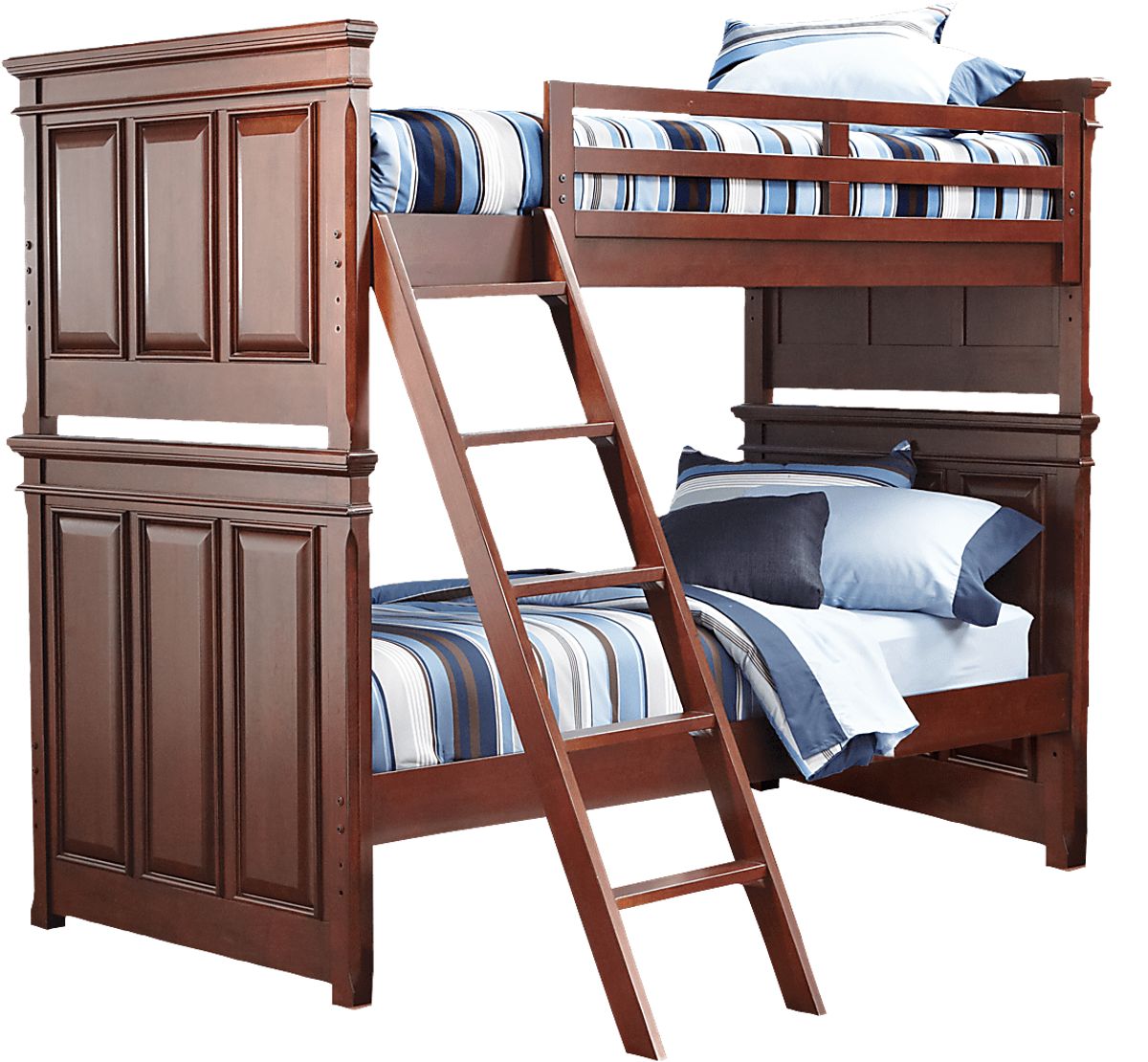 Jonathan Cherry Dark Wood 7 Pc Twin/Twin Bunk | Rooms to Go