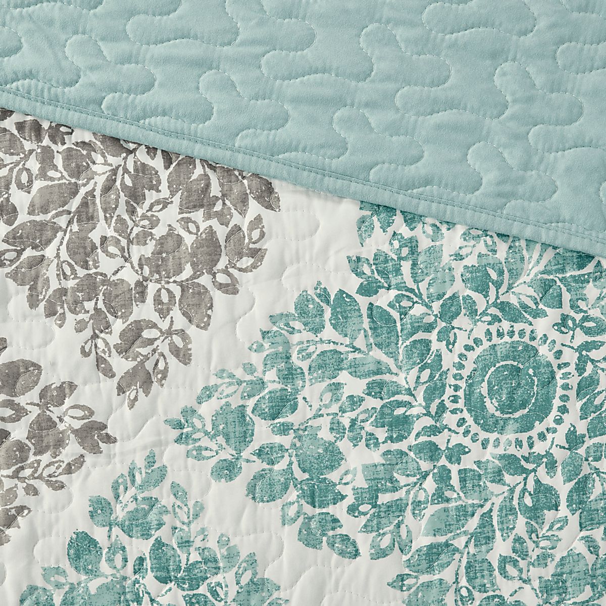 Joulee Blue Cotton,Microfiber,Polyester Fabric,Microfiber 6 Pc Full ...