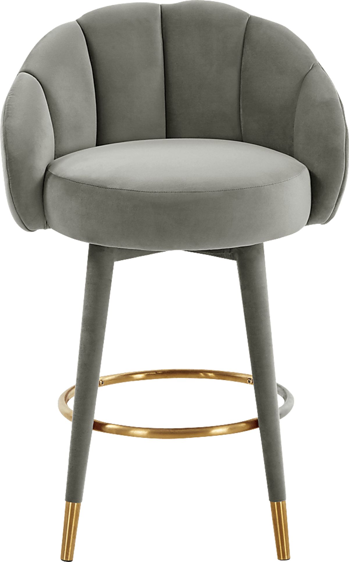 Juleane Gold Colors,Metal Light Gray Counter Stool | Rooms to Go