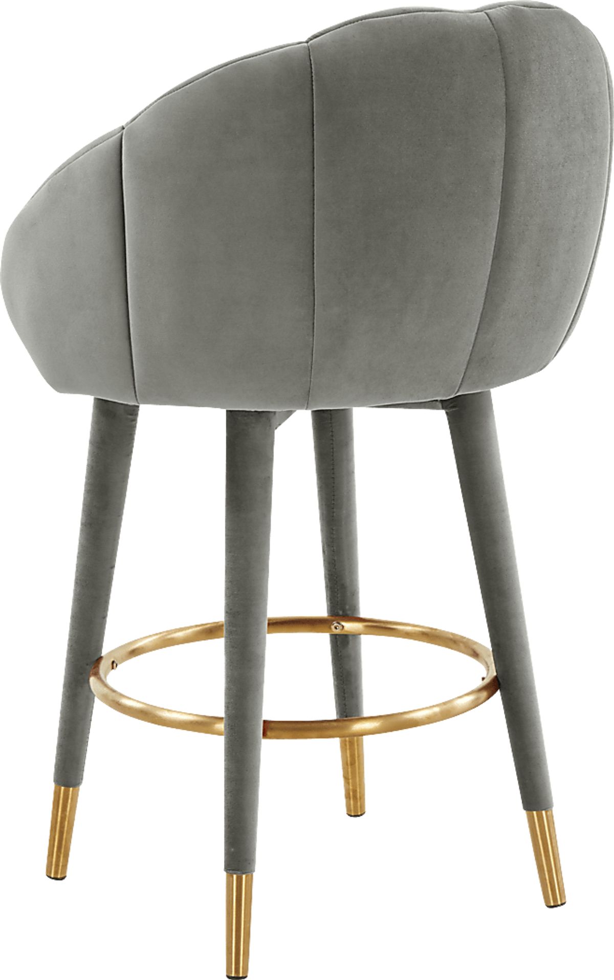 Juleane Gold Colors,Metal Light Gray Counter Stool | Rooms to Go