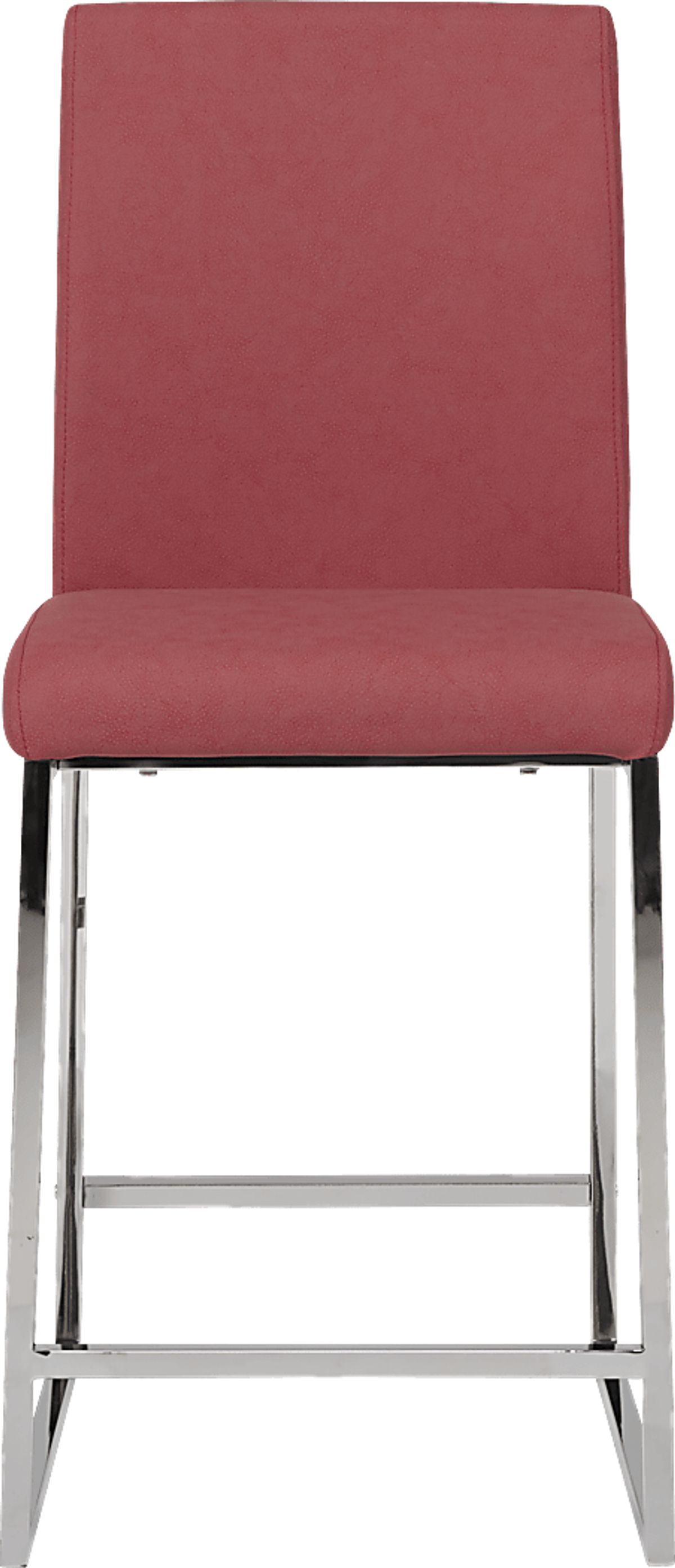 Jules Chrome Metal Red Counter Height Stool | Rooms to Go