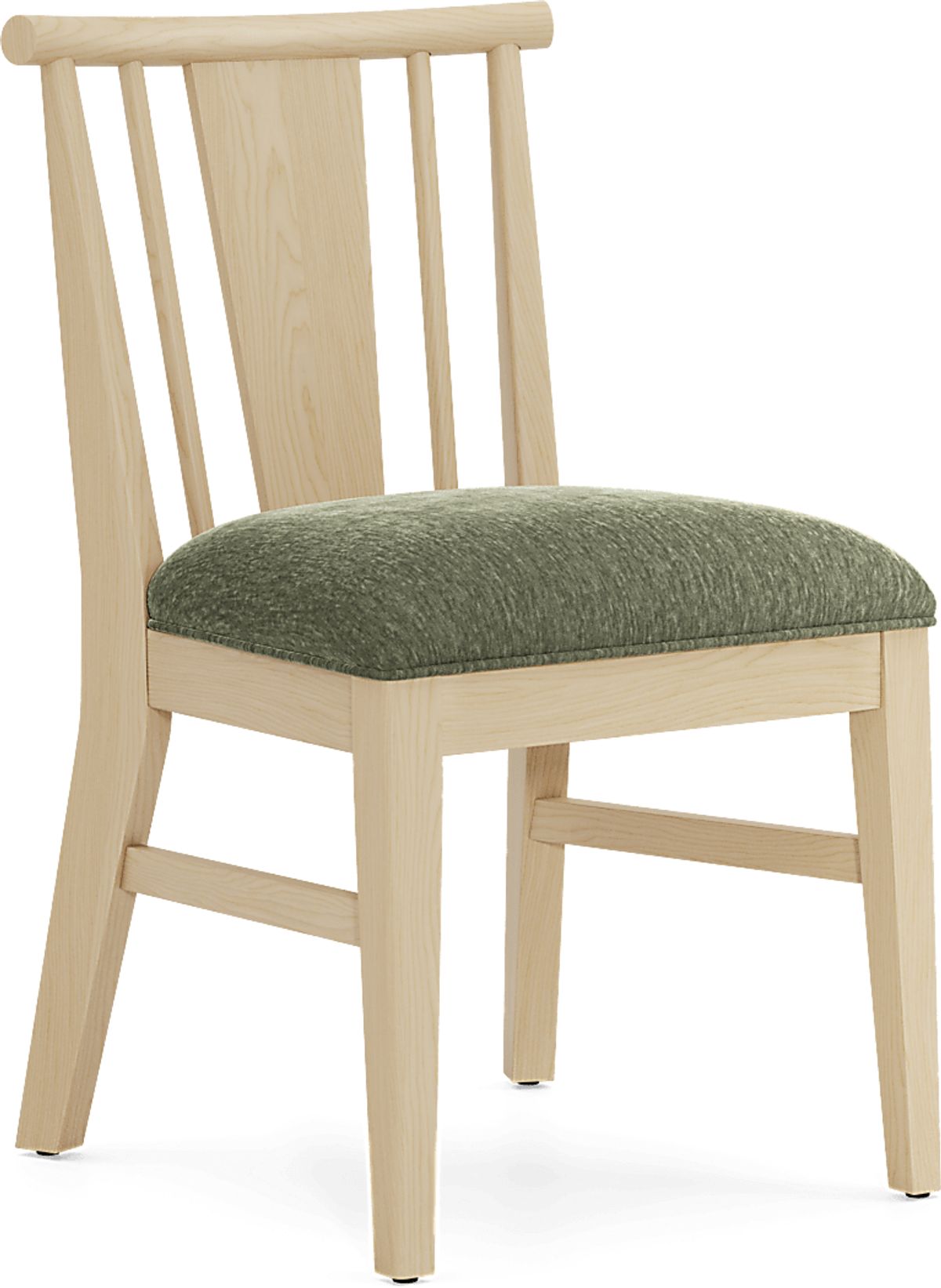 Julian Natural Light Wood Green Spindle Back Side Chair | Rooms to Go