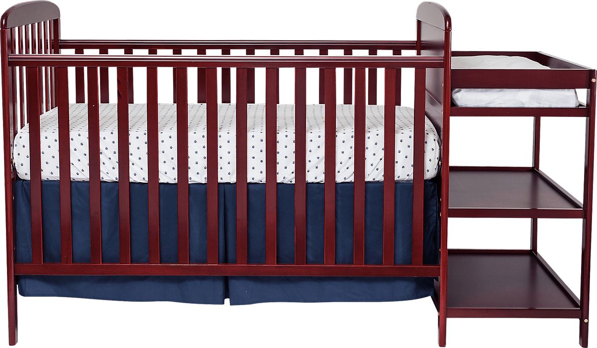 Julian Park Brown Cherry Dark Wood Crib | Rooms to Go