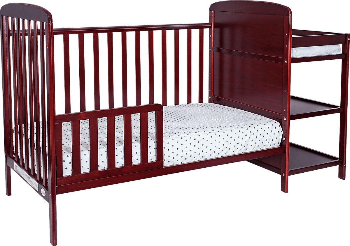 Julian Park Brown Cherry Dark Wood Crib | Rooms to Go