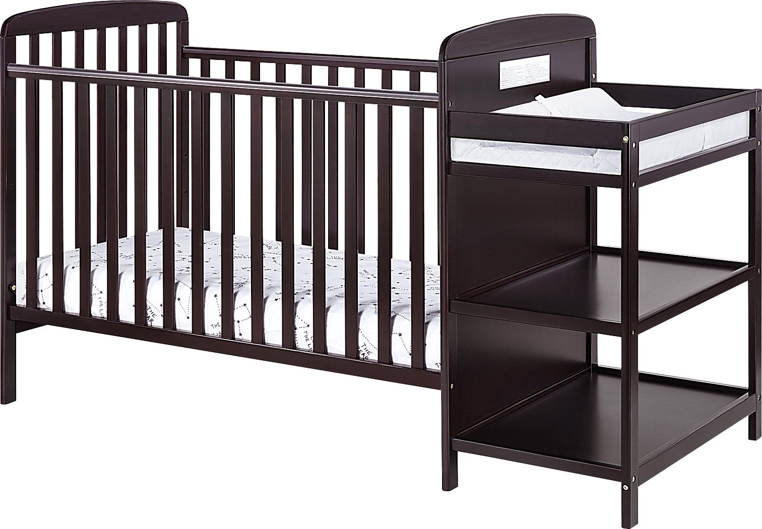 Julian Park Espresso Dark Wood Crib | Rooms to Go