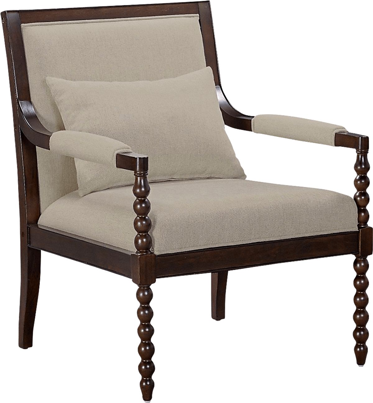 Julianas Taupe Beige Polyester Fabric Accent Chair | Rooms to Go